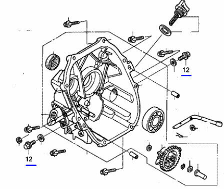 Болт, сливная пробка (Оригинал)