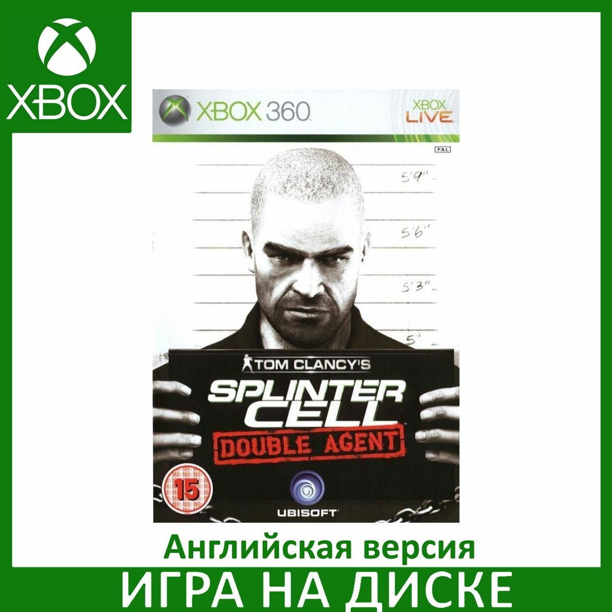 Игра Tom Clancys Splinter Cell Double Agent (Двойной агент) Xbox 360, Xbox One Диск Английская версия