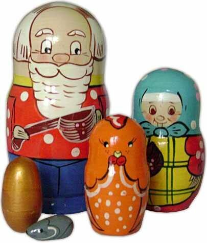 Матрешка РНИ Курочка Ряба, 5 в 1 Р-45/743