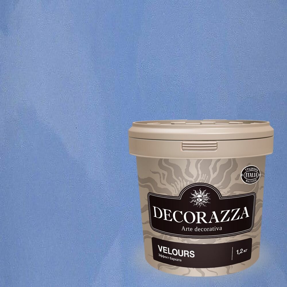Декоративная штукатурка с эффектом бархата Decorazza Velours (1,2кг) VL 10-28