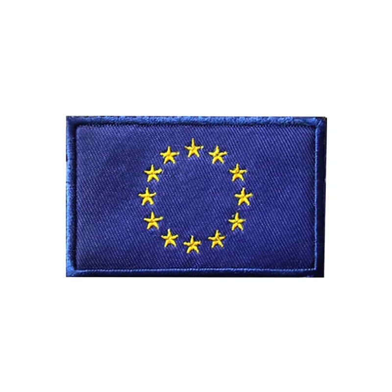 Нашивка с вышивкой флаг России, Испании, Турции, Франции, ЕС, США, Израиля Aprille Темно-синий, EU