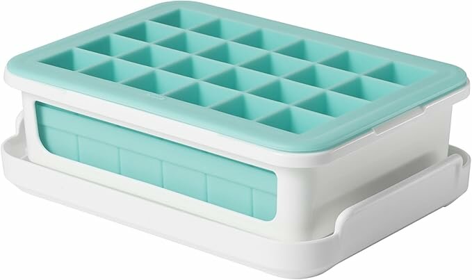 Форма для льда OXO Good Grips - на 48 кубиков, из силикона и пластика, белый+бирюзовый, 11154300