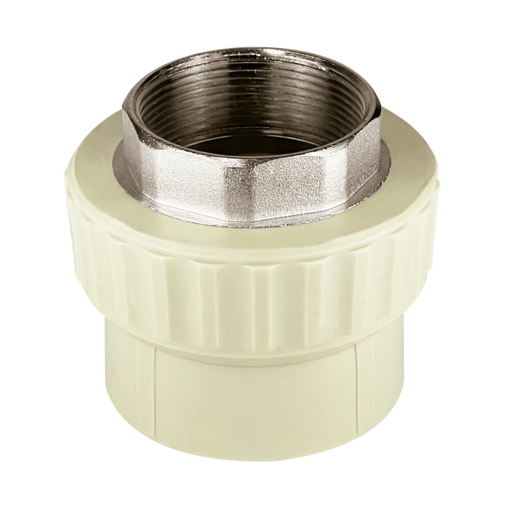 Муфта полипропиленовая Valfex 63 мм х 2 ВР(г) под ключ серая (10134063Г)