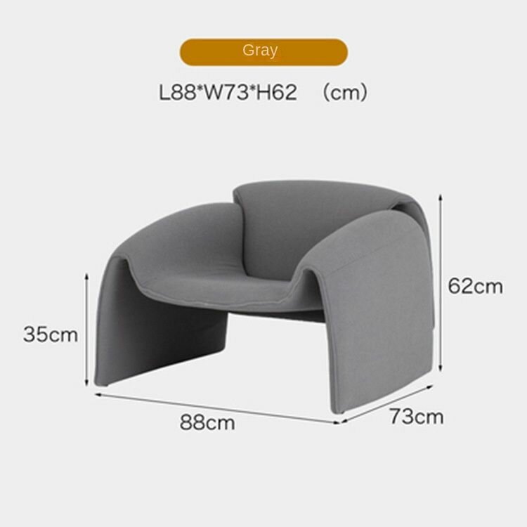 Односпальное Кресло В Форме Краба, Ткань Из Овечьей Шерсти, Подушки Из Высокоэластичного Поролона, Стальные Усиленные Опоры