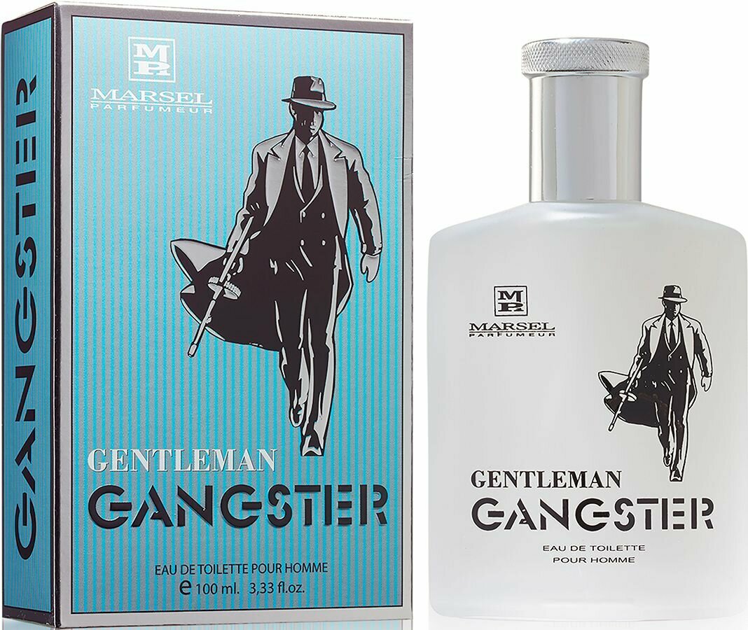Туалетная вода Brocard "Gangster Gentlemen", мужская, фужерно-древесно-акватические ноты, 100мл