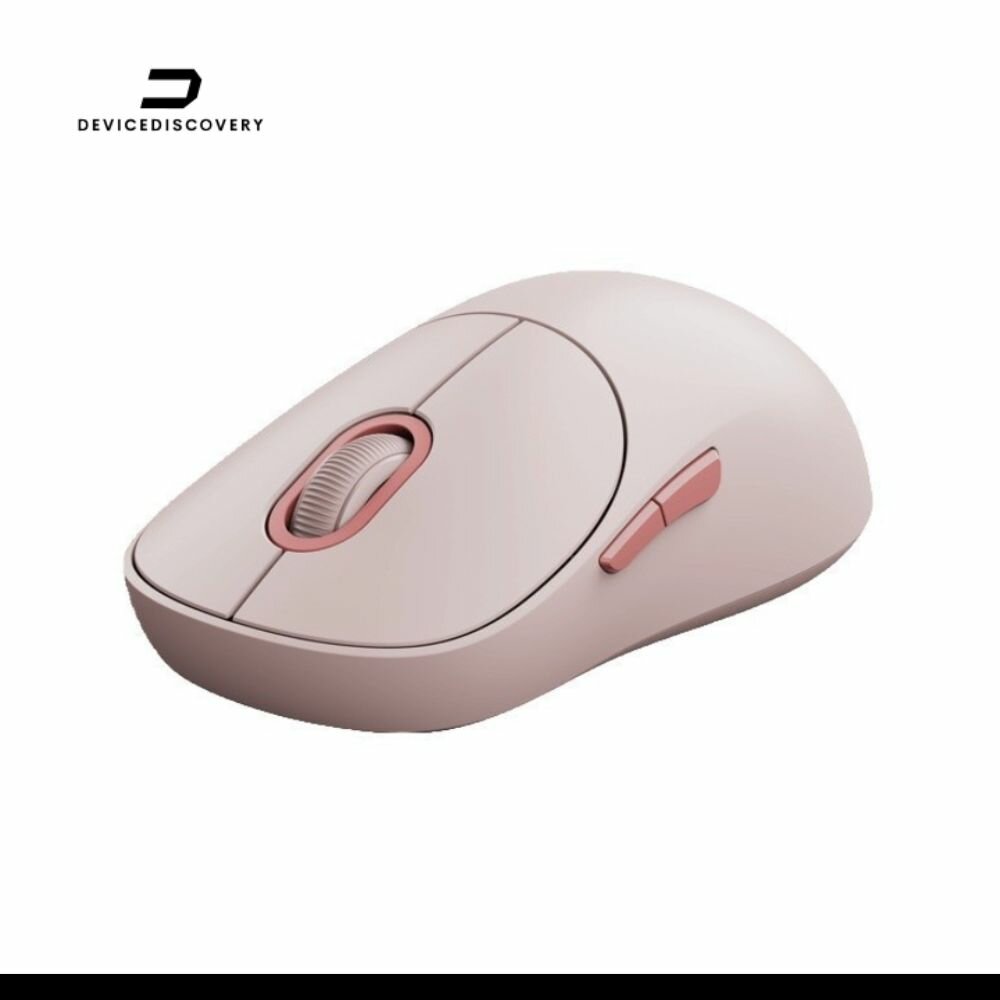 Мышь Xiaomi Wireless Mouse 3, оптическая, беспроводная, эргономичная, розовая