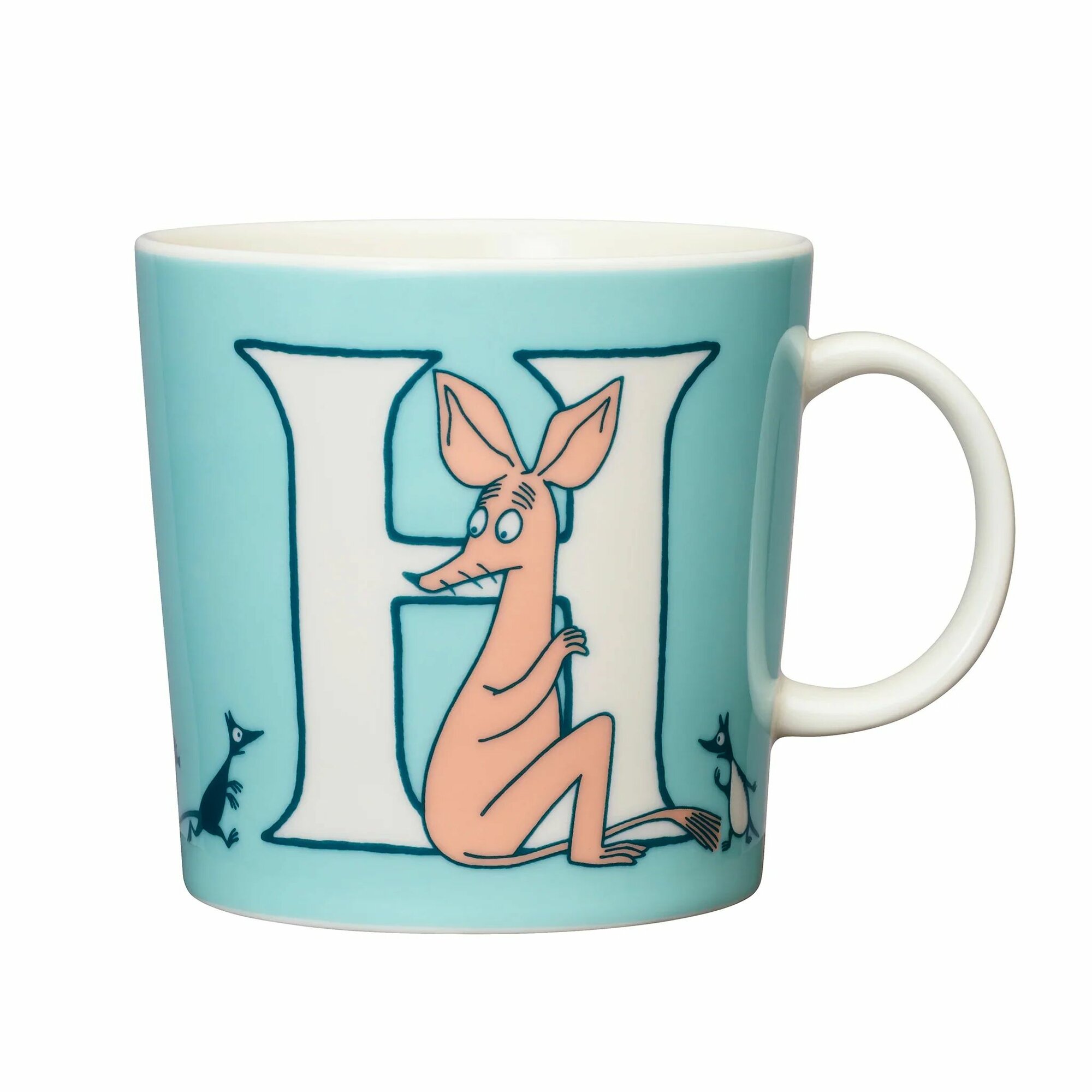 Moomin Кружка Arabia "H", серия алфавит ABC, фарфор, 400 мл (Из Финляндии)