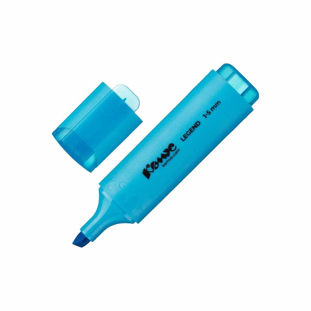 Маркер-текстовыделитель Комус Legend (1-5мм, синий) (1056798), 12шт.