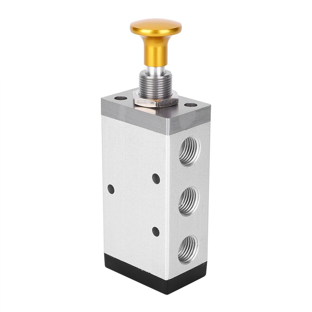 Клапан ручного клапана Два положения Пятью кнопки Кнопки Клапана Алюминиевый сплав G1/4-дюймовый G3/8 дюймов (4R310-08)