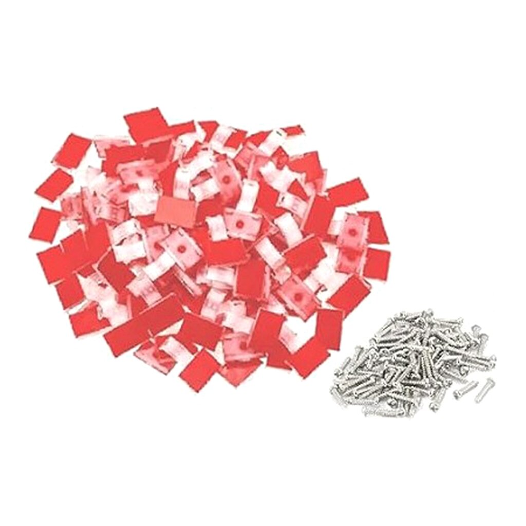 100 шт. светодиодных лент, Держатель для светильника, Самоклеящийся жгут проводов, Крепежный зажим, Кронштейны для крепления светодиодных лент, Долговечные кронштейны для крепления светильника