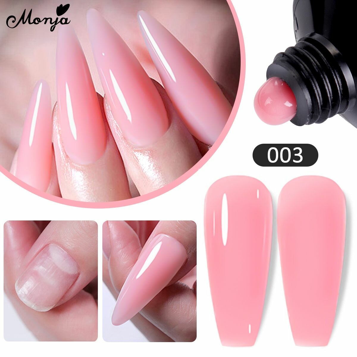 Моделирующие гели для ногтей, Полигель для наращивания ногтей, акригель прозрачный