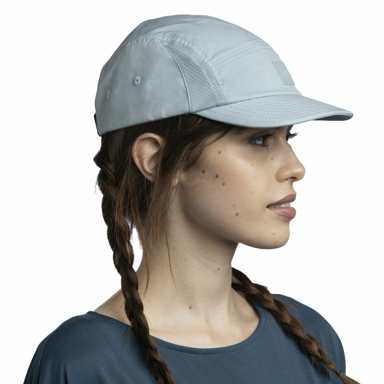 Кепка Buff 5 panel go cap для взрослых и детей, размер L, голубой — фото 1