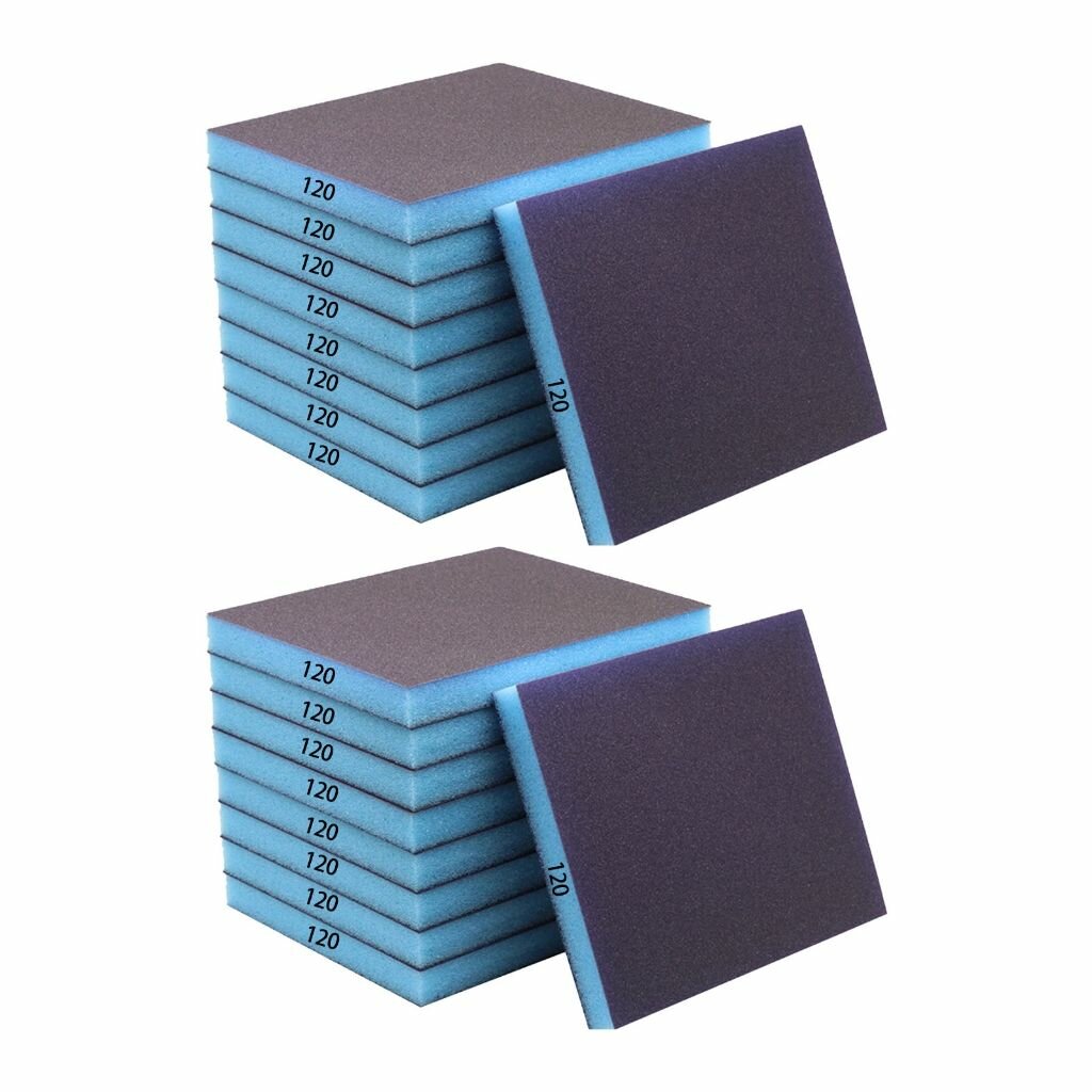 Набор из 18 штук, металлическая шлифовальная бумага для стен - 120