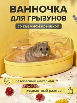 Ванночка купалка для грызунов, хомяков, крыс, мышей-.-3