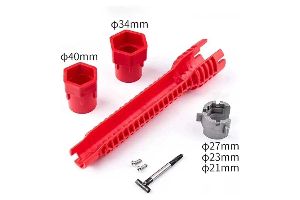 Vitatools Многофункциональный гаечный ключ 8 в 1 / Ключ гаечный для ремонта сантехники / Инструмент для устано KS-8-1