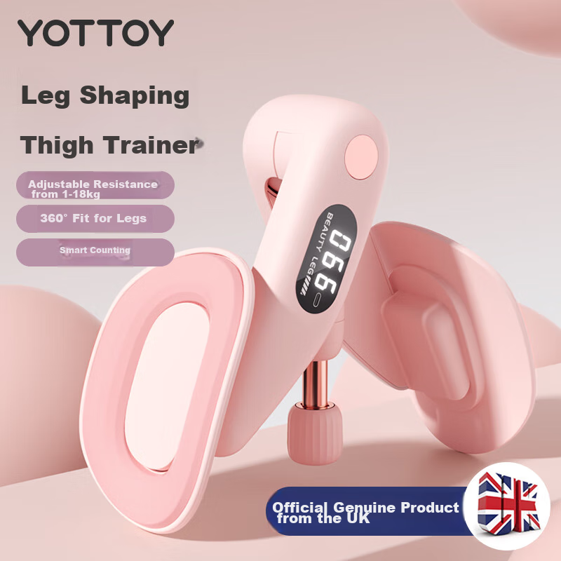 Yottoy Leg Press Machine, Pelvic Floor Muscle Trainer, Home Leg Exercise, Leg Slimming Device for Men And Women, Kegel Exercise Fitness Equipment