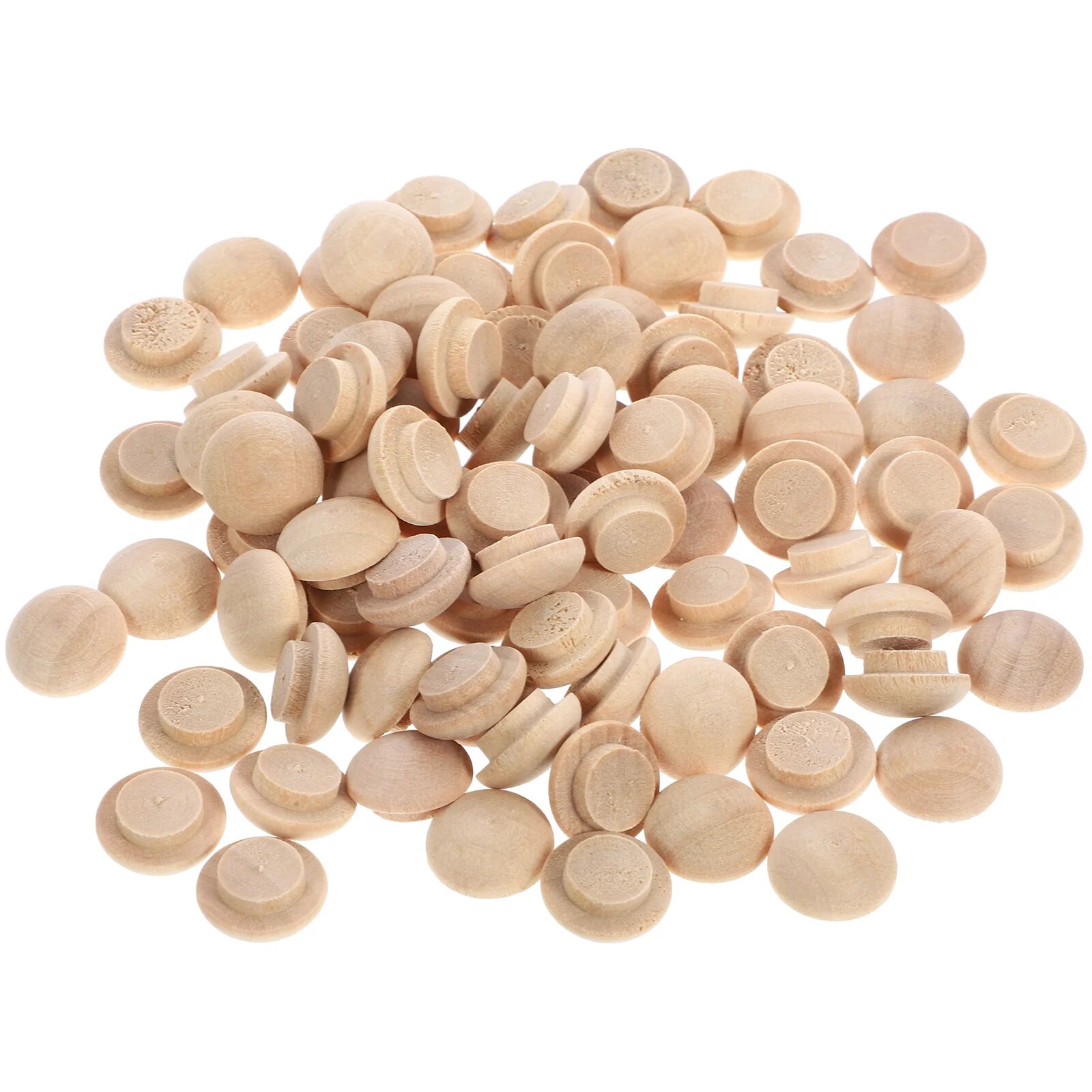 100 шт, крышка для лестницы из массива бука, заглушка для мебели, декоративная крышка шкафа, фурнитура, деревянная винтовая прокладка