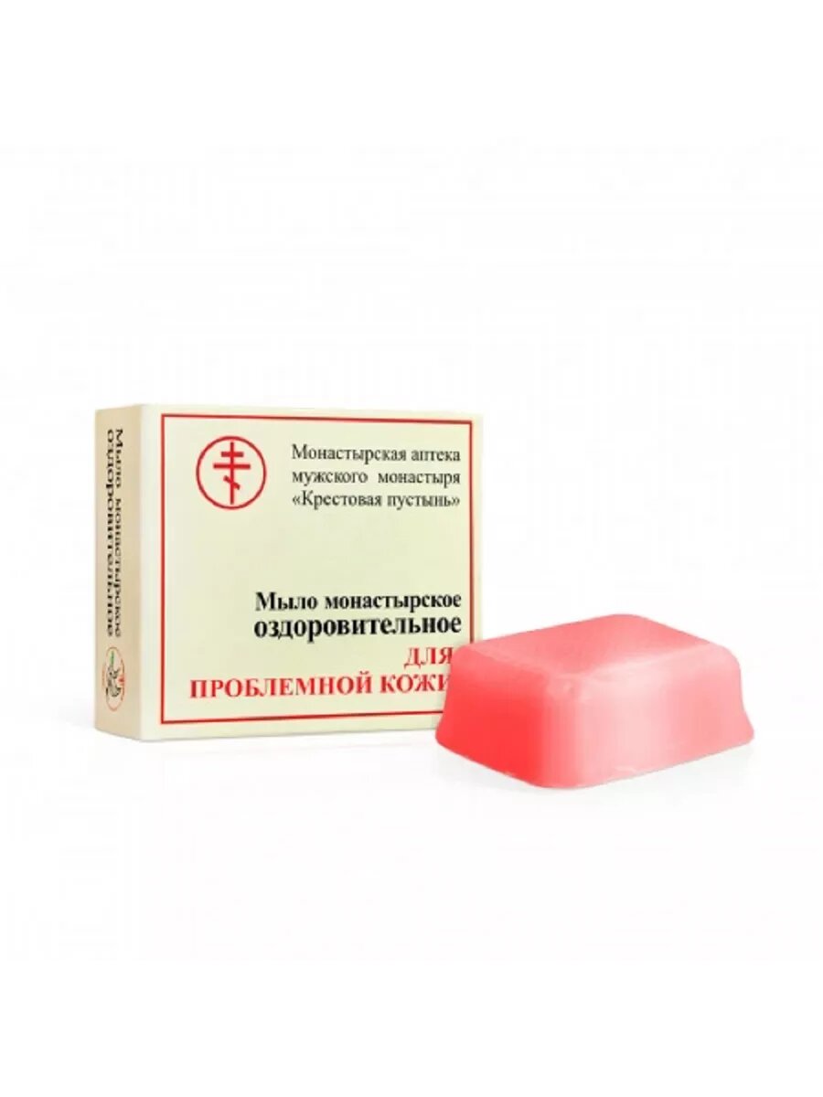 Мыло твердое монастырское Для проблемной кожи, 30 гр