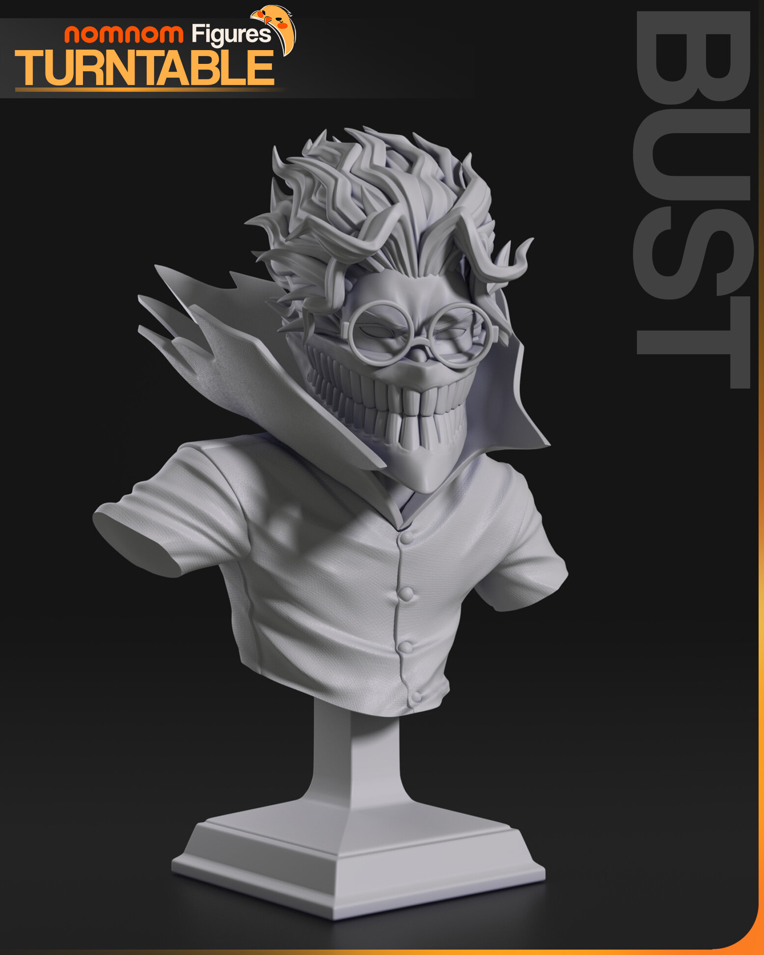 Модель бюст Кэн Такакура, Turbo Okarun (Dandadan), 75 мм