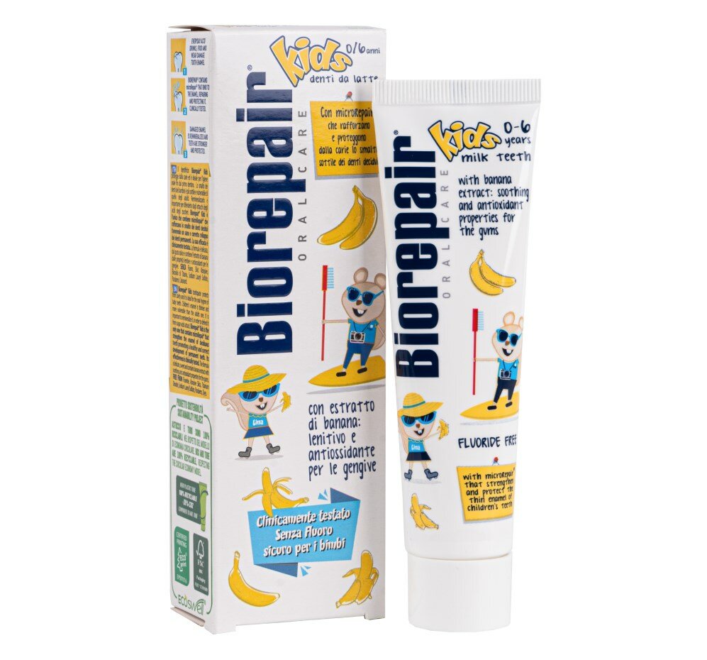 Зубная паста Biorepair Kids с бананом, 50мл