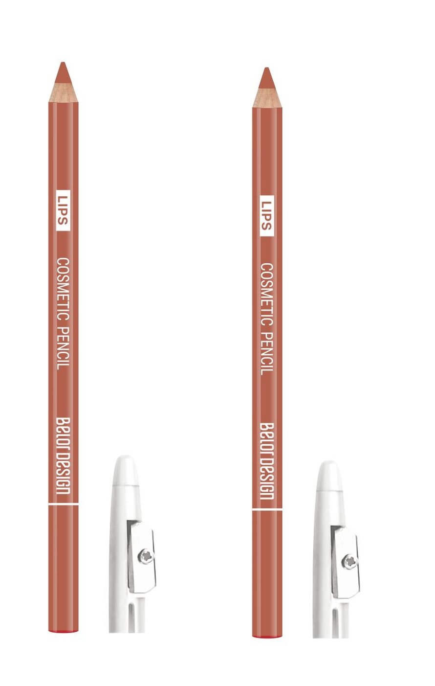 Карандаш для губ BelorDesign косметичечкий контурный "Party" тон 26 корица 1,4г , 2 шт