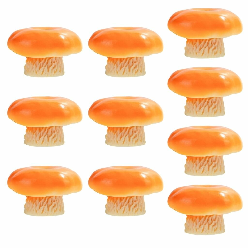 Фигурки (1 упаковка по 10 штук) для украшения микроландшафта с имитацией грибов-гриб № 7