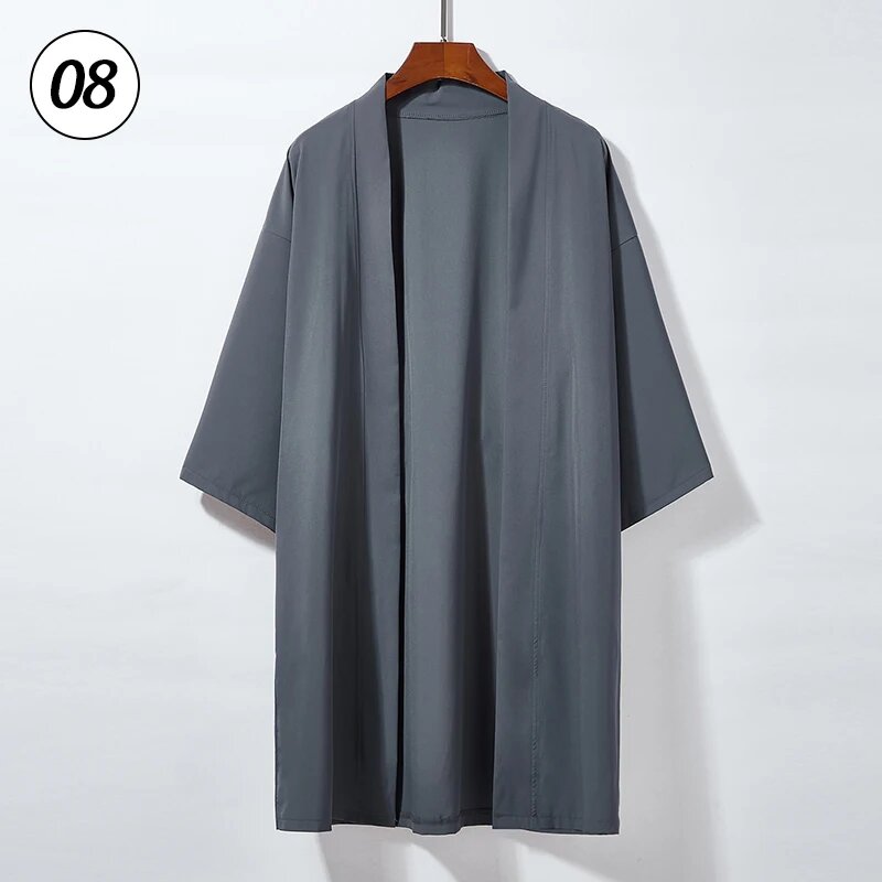 Мужской полиэстровый хаори Ukiyo-e Style 8