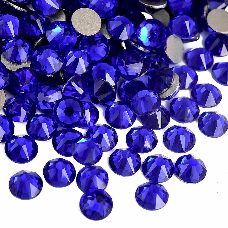 Bobohoo 2088 черные стеклянные кристаллы для украшения Фиолетовый, SS20-1440pcs, Sapphire