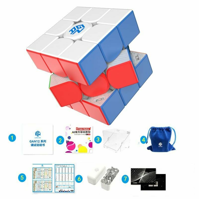 GAN 12 Maglev UV Наклейка Магнитный скоростной куб 3x3 Speedcube 3x3x3 Professional GAN12 Fidget Toys Cubo Magico
