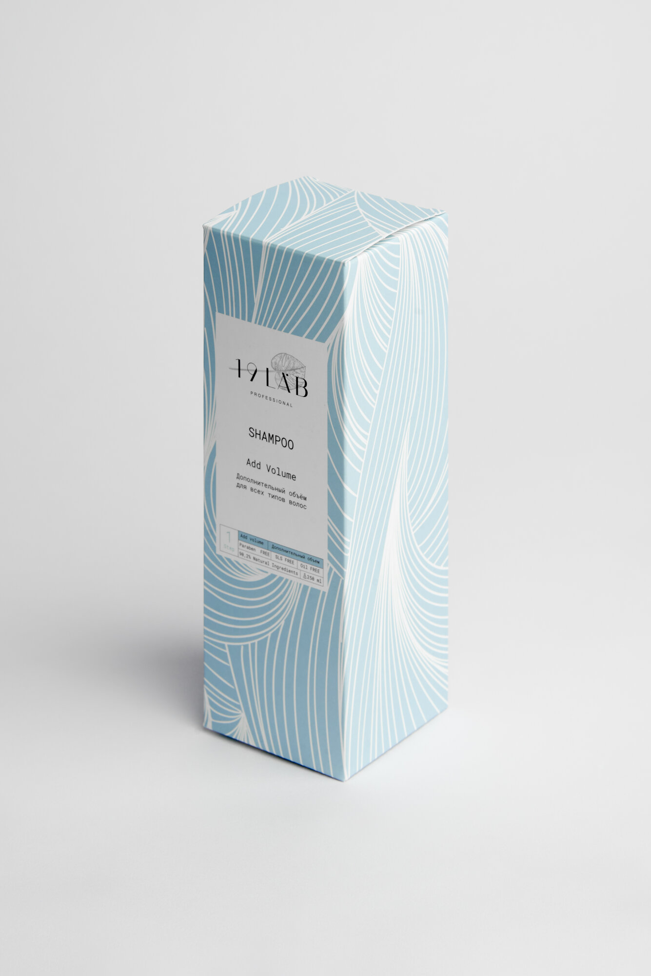 Шампунь 19Lab «Дополнительный объём», для всех типов, 250 мл