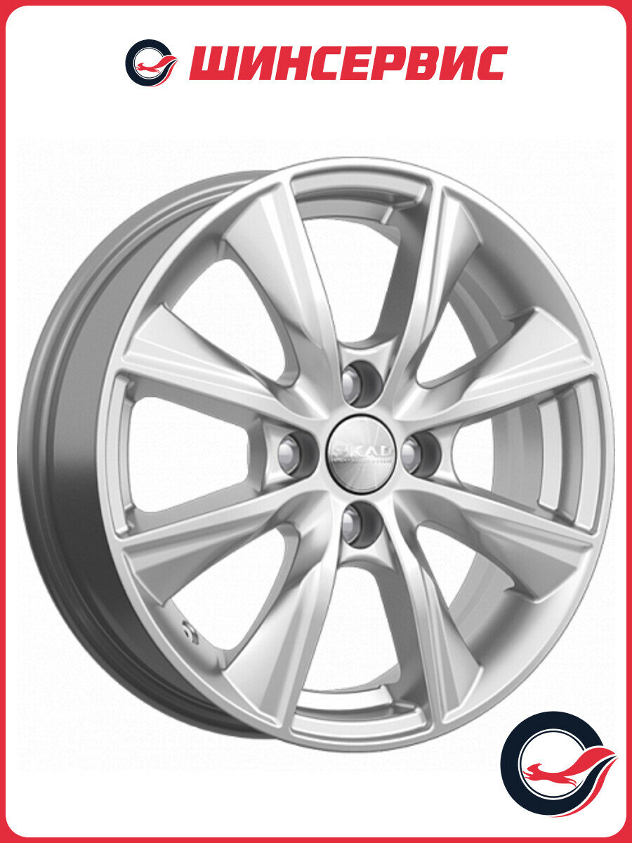 Литой колесный диск Скад Порту R15x6.0J 4x100 ET46 ЦО54.1 для автомобиля