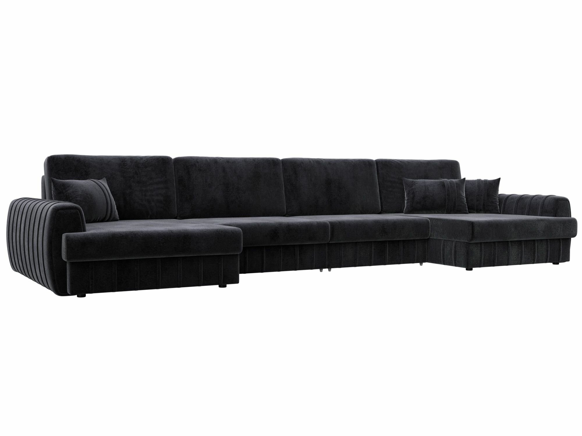 Диван П-образный Флоу НПБ Лонг, Велюр