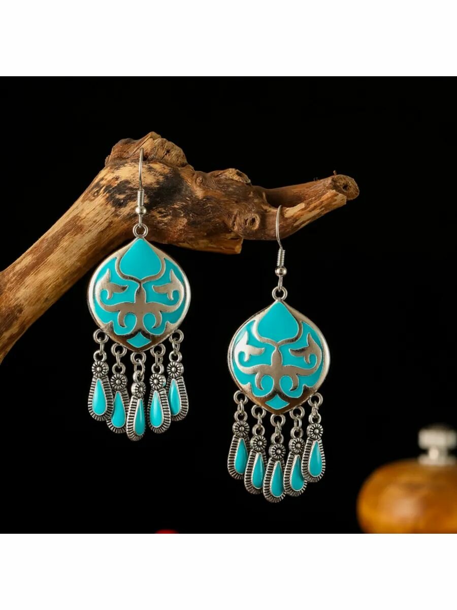 Серьги, искусственный камень