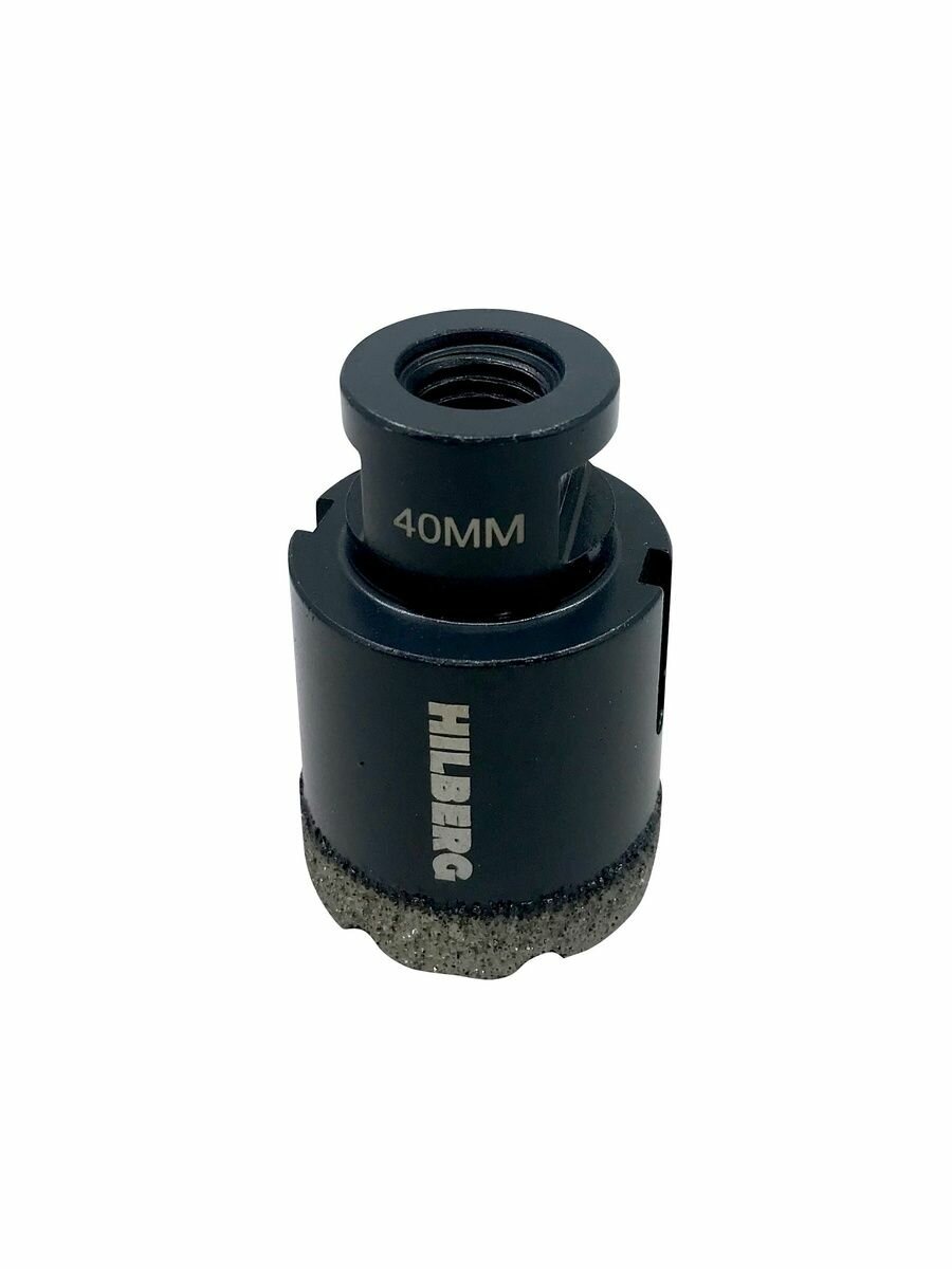 Сверло корончатое алмазное Hilberg Super Hard вакуумного спечения М14 для гранита, мрамора, керамогранита