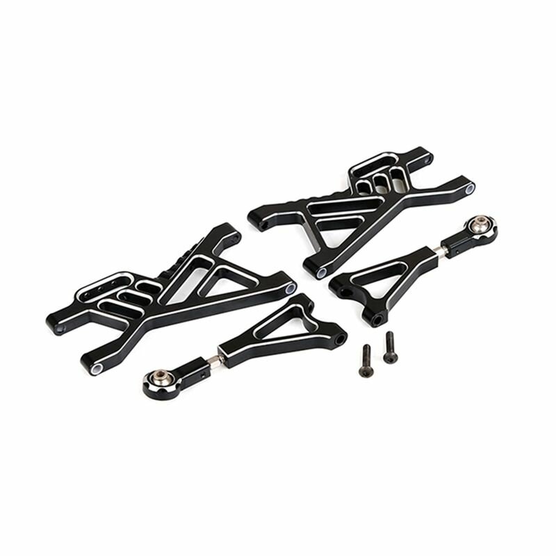 Комплект рычага задней подвески из сплава ЧПУ, подходящий 1/5 BAHA ROVAN KM BAJA 5B 5T 5SC Rc Car Toys, запчасти совместим с игр, черный