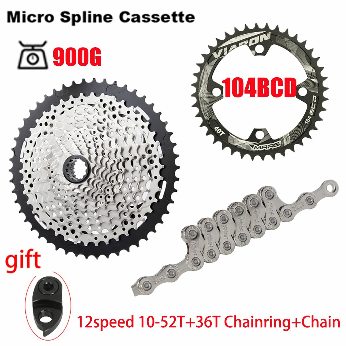 Велосипедная кассета BOLANY K7 MS mountain bike со звездочкой маховика 12 В, 12-50 Т/52 Т, M6100/M7100/M8100 подходит для корпуса колеса MS