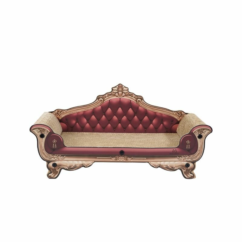 Ретро диван для домашних животных, гофрированная бумага,56cmx26cmx19cm, темно-коричневый