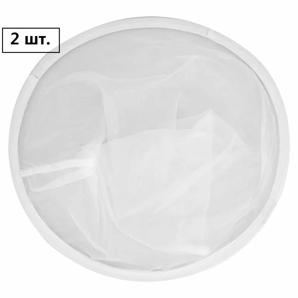 Сито для фильтрации меда 34x40 см, многоразовое, сталь и волокно, 2 шт, для чистого меда без примесей