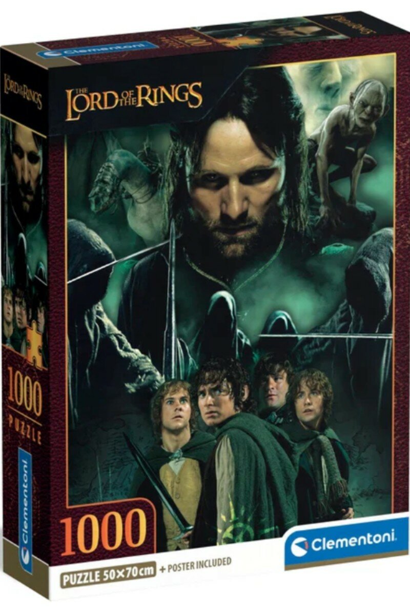 Пазл для взрослых Clementoni 1000 деталей, элементов: Властелин колец 2