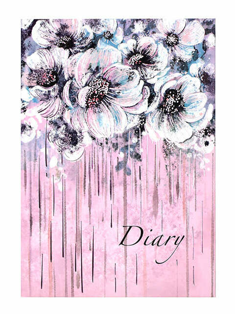 Ежедневник недатированный DIARY арт. 61458 лепестки / А5, 80 л,