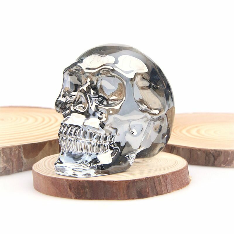 Хрустальный череп, декоративный, Прозрачные цвета .5.5*4*4