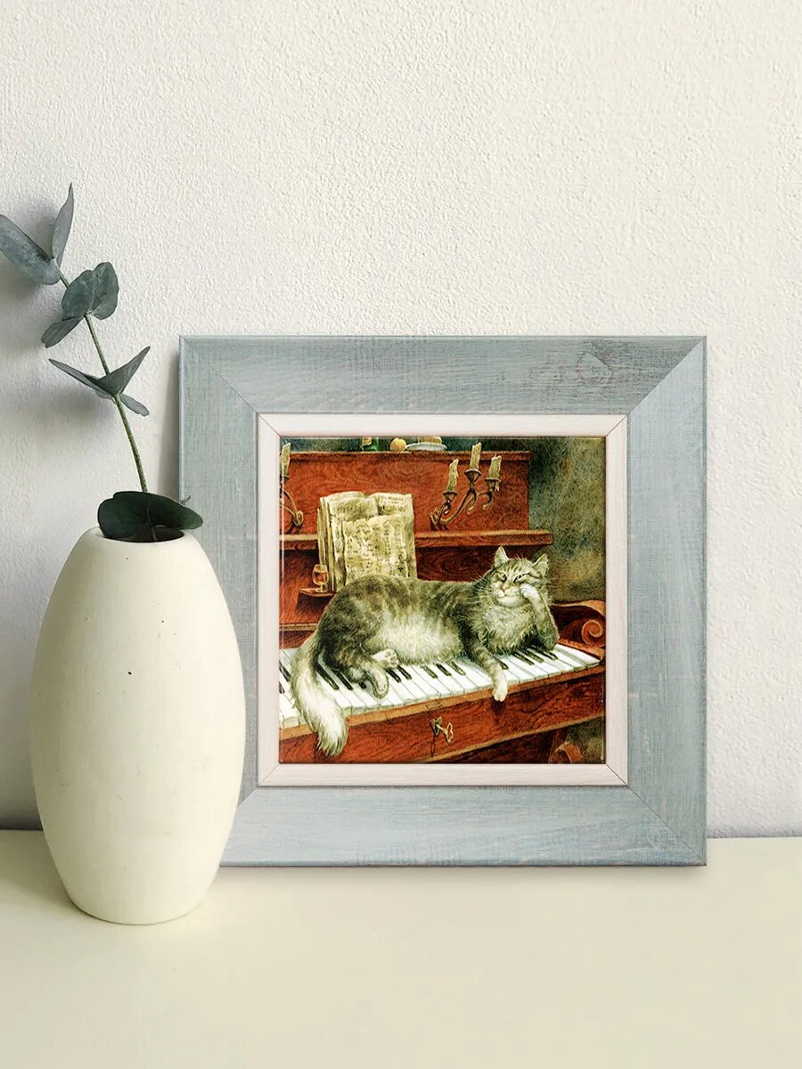 Картина в подарочной упаковке с Питерскими котами