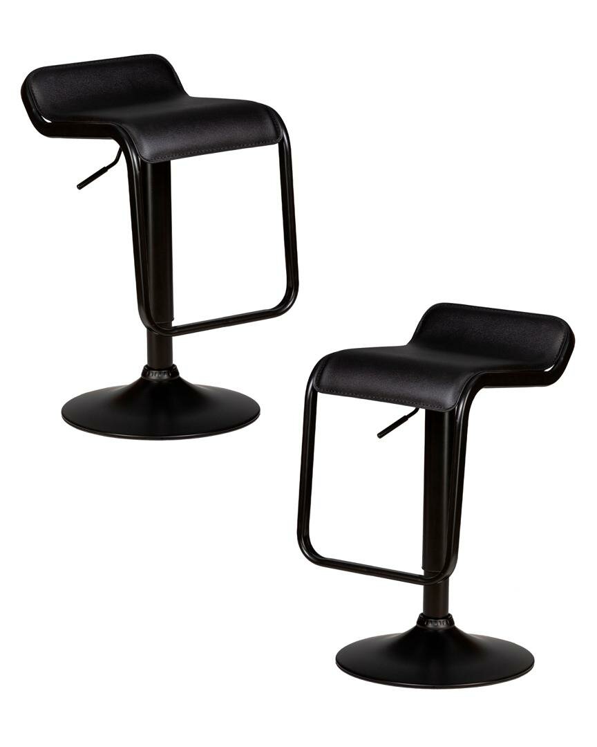 Стул барный DOBRIN Набор 2 шт Стул барный DOBRIN CRACK BLACK, черный арт. LM-3021-N_B-M_EL-black