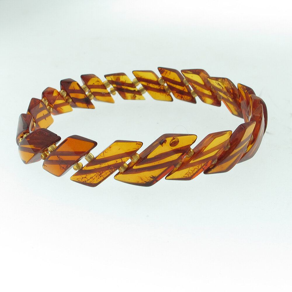 Браслет, янтарь