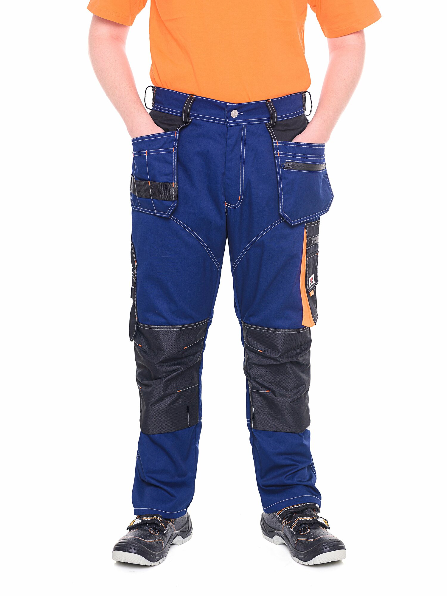 Брюки рабочие Мастер 22, мужские, синий, размер 60-62, рост 182-188, летние, плотная ткань