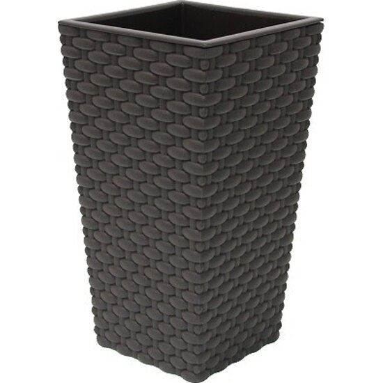 Кашпо Idea ротанг 198х198х360мм М 3086 коричневый ротанг