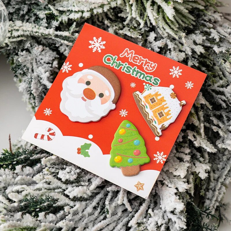 1 шт Lytwtw's клей Kawaii Рождественские Липкие заметки блокнот офисные школьные принадлежности стикер для канцелярских товаров