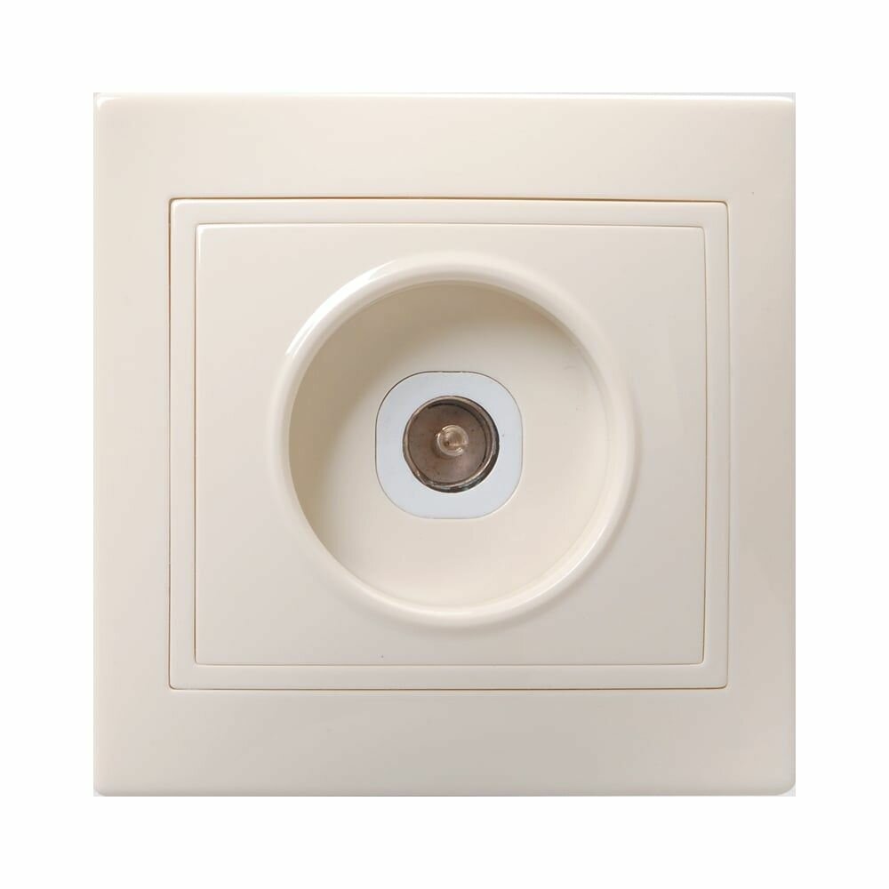 Розетка телевизионная TV 1-м СП Кварта РТВ10-ККм IP20 крем. GENERICA EAK10-K33-DM