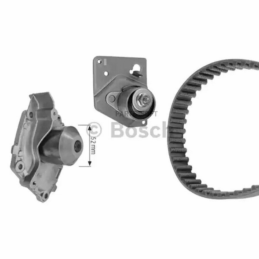 Комплект водяного насоса / зубчатого ремня от официального дистрибьютора, BOSCH, артикул 1987948523