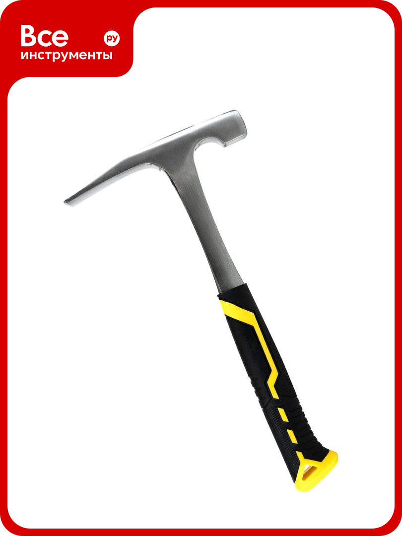 Молоток каменщика Berger BG цельнокованый 600 г, 3-компонентная рукоятка, BG1529